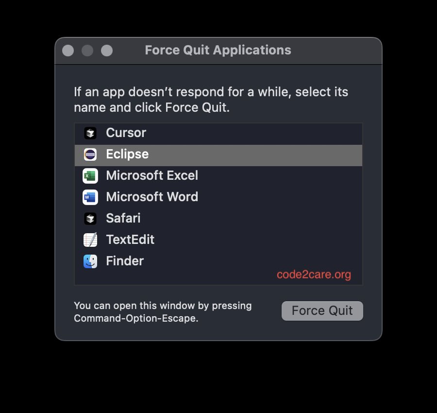 Fix: Eclipse IDE Not Responding Mac | Code2care